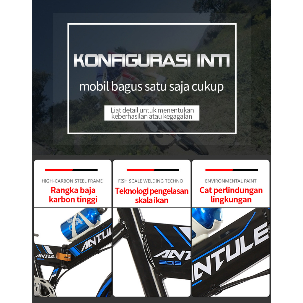 Jual EBUY sepeda lipat 18/20 inci Sepeda gunung anak / Sepeda rem ...