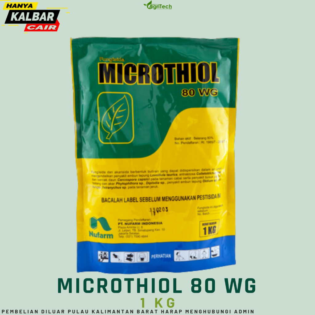 Jual MICROTHIOL 80 WG BAHAN AKTIF BELERANG KEMASAN 1 KG FUNGISIDA ...