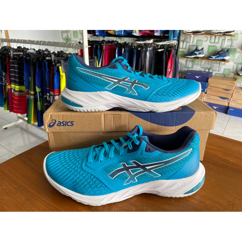 Jual ASICS NETBURNER ORIGINAL BIRU LOW | Shopee Indonesia