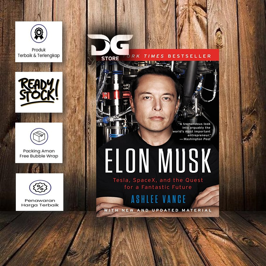 Jual Elon Musk: Tesla, SpaceX - Ashlee Vance (English) | Shopee Indonesia