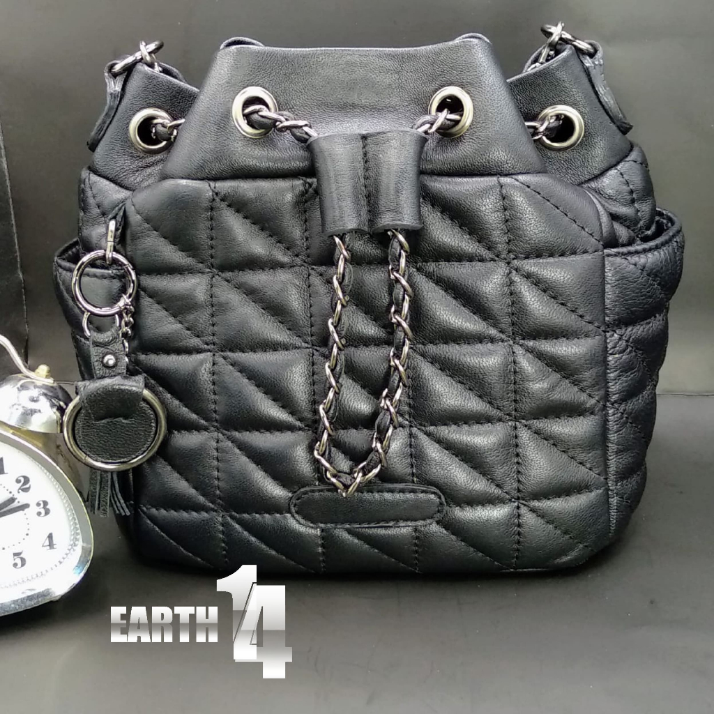 Jual Tas kulit asli wanita original branded model terbaru model serut ...