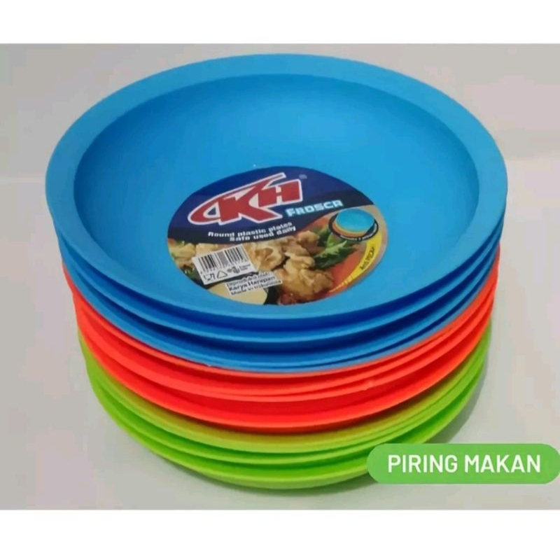 Jual Piring KH frosca satuan piring makan plastik murah | Shopee Indonesia