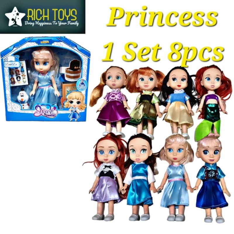 Jual Princess Doll Set Mainan Boneka Karakter Putri Anak Perempuan ...