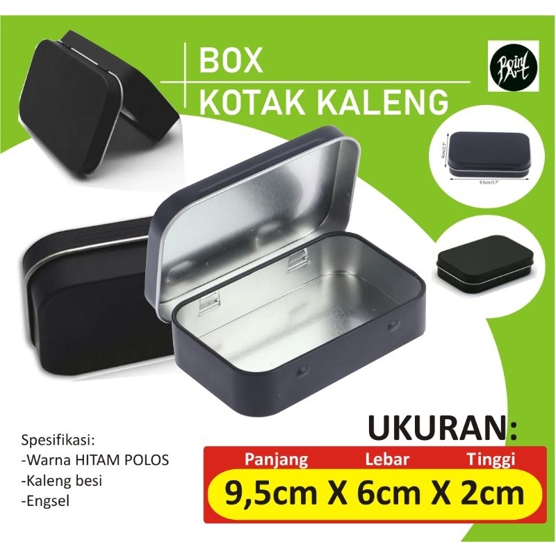 Jual box kotak kaleng kecil engsel mini tempat penyimpanan universal ...