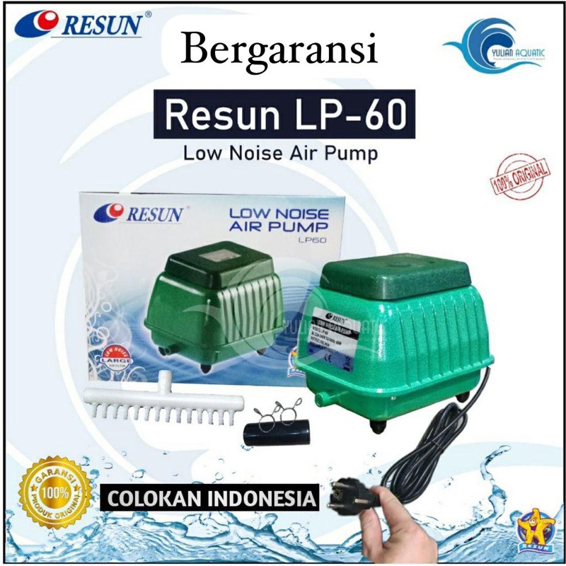 Jual Aerator Resun LP 60 Pompa Udara oksigen colokan SNI | Shopee Indonesia