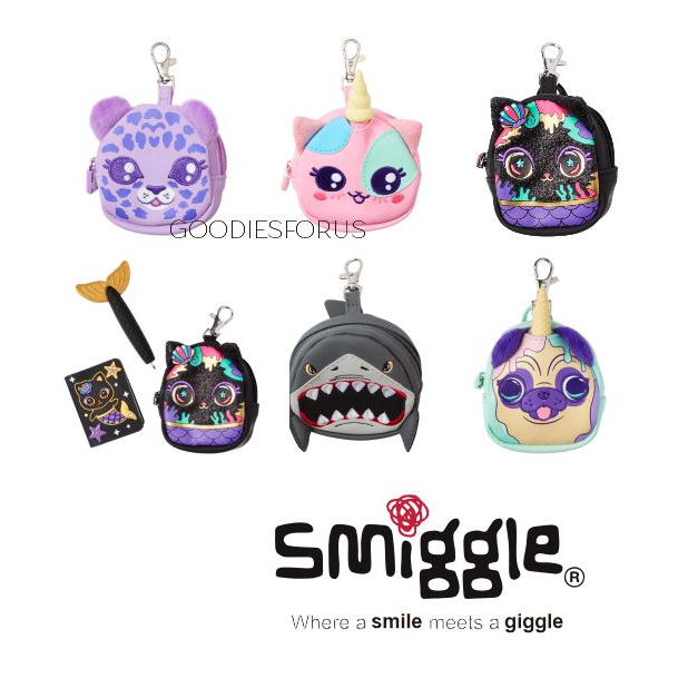 Jual Smiggle Hey There Mini Pen Pal Notepad Keyring Dog Mint/Cat Black ...