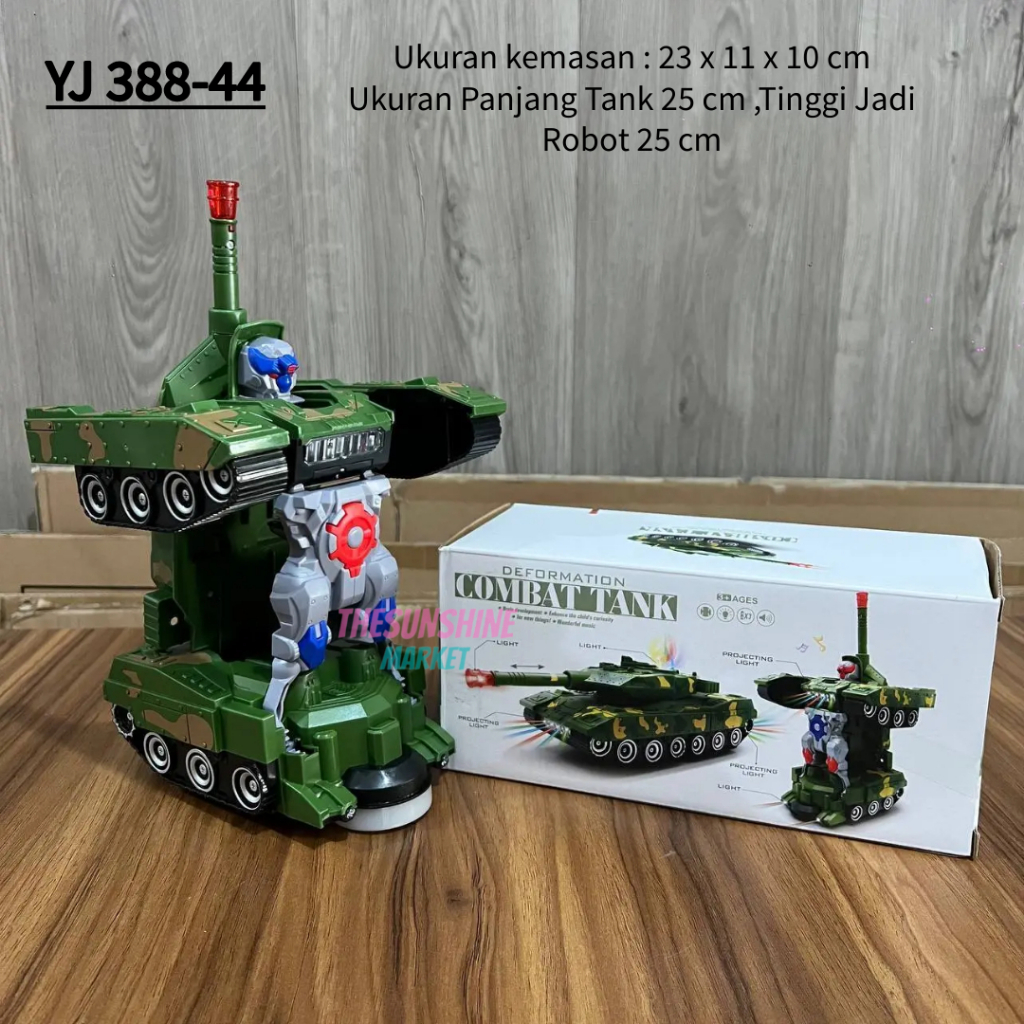 Jual Thesunshine Market - Mainan Combat Tank Deformation Tank Bisa ...