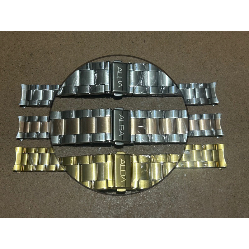 Jual tali rantai jam logo alba stainless 20 mm | Shopee Indonesia