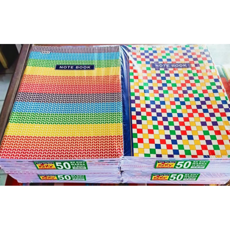 Jual Buku Tulis Panjang/boxy Kiky 50 Lembar warna | Shopee Indonesia