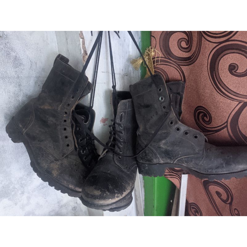 Jual SEPATU PDL PDH KULIT ASLI UJUNG BESI JATAH ABRI TNI POLRI POLPP ...