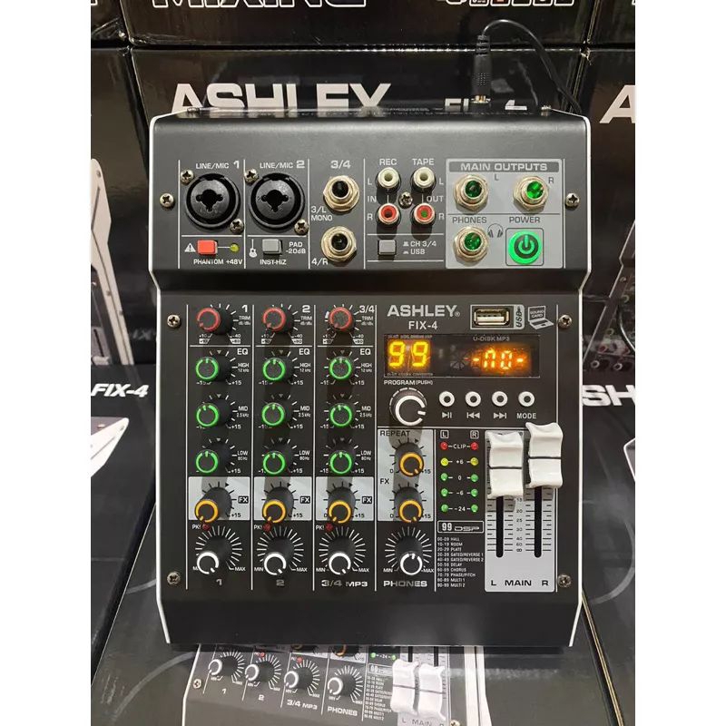 Jual MIXER AUDIO ASHLEY Fix4 ORIGINAL 4CH 99 DSP | Shopee Indonesia