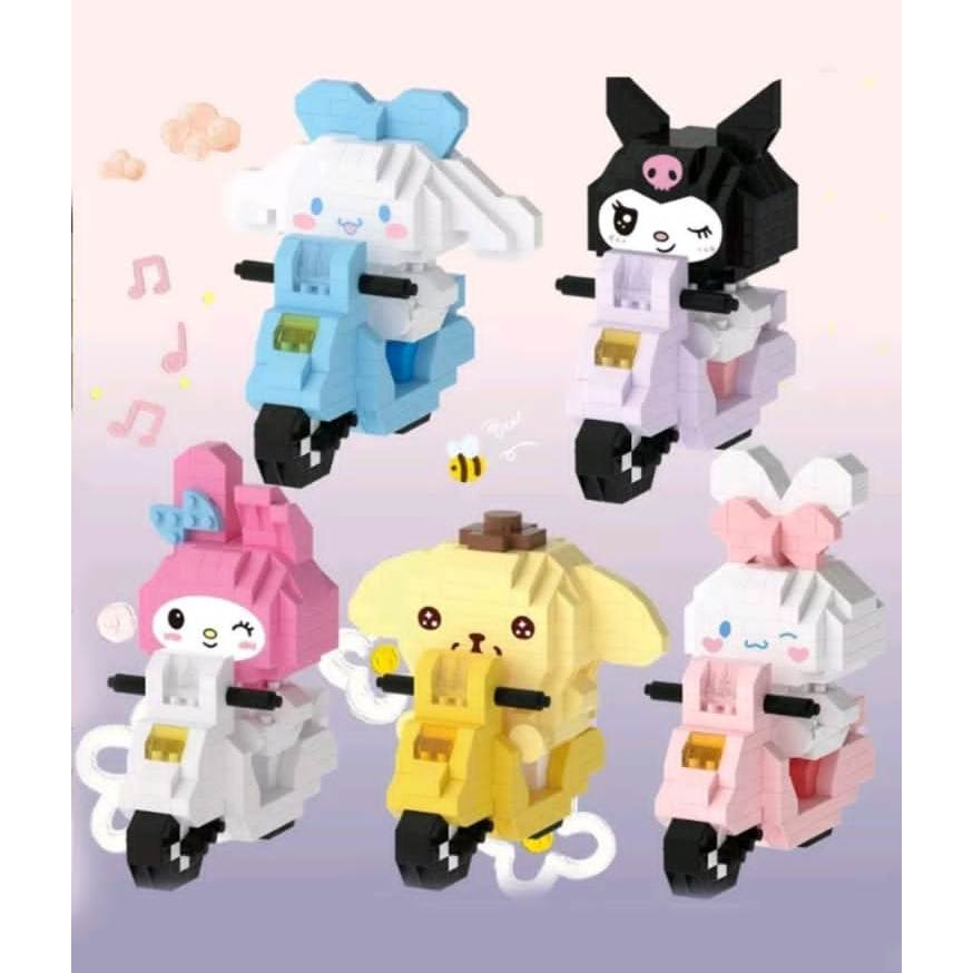 Jual Mainan Nano Micro Block Mini Brick Sanrio Bike Series | Shopee ...