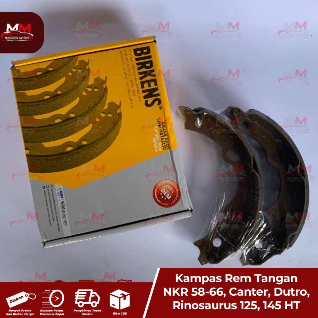 Jual HAND BRAKE SHOE / KAMPAS REM TANGAN NKR 58-66 / CANTER / DYNA HT ...