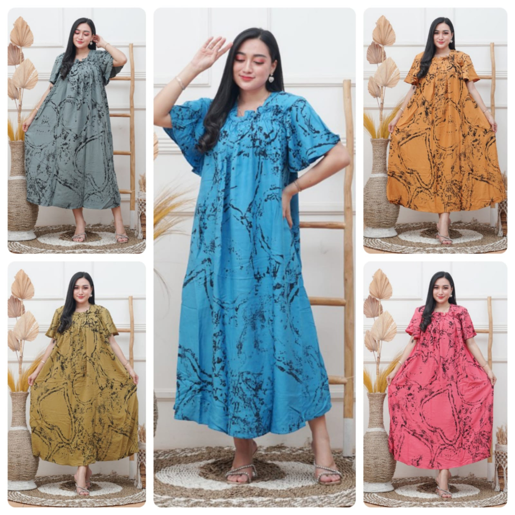 Jual Batik Bhegonk - Fuji Maira Dress / Daster Twill Ori Jumbo Murah ...