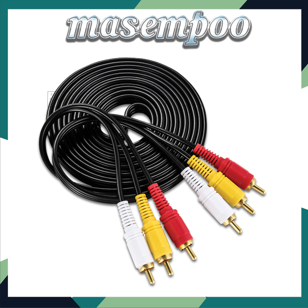 Jual Kabel Rca to Rca 1.5m / Kabel AV VIDEO 1.5m / Audio 3-3 High Quality RHC | Shopee Indonesia