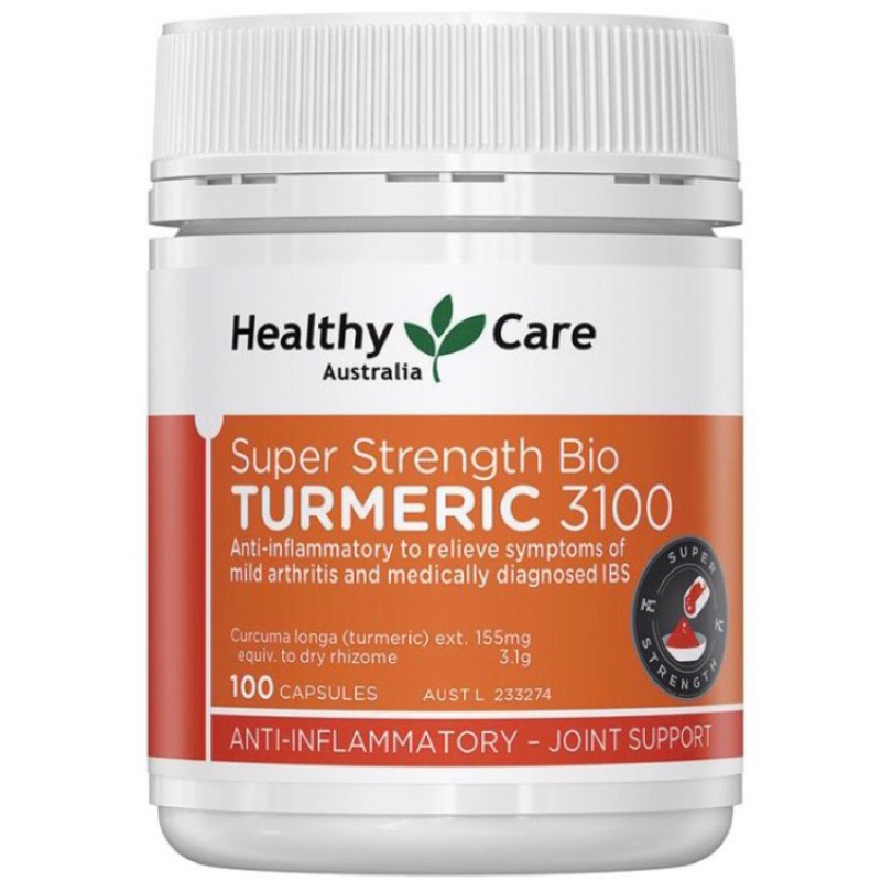 Jual Healthy Care Super Strength Bio Turmeric 3100 100 capsules ...