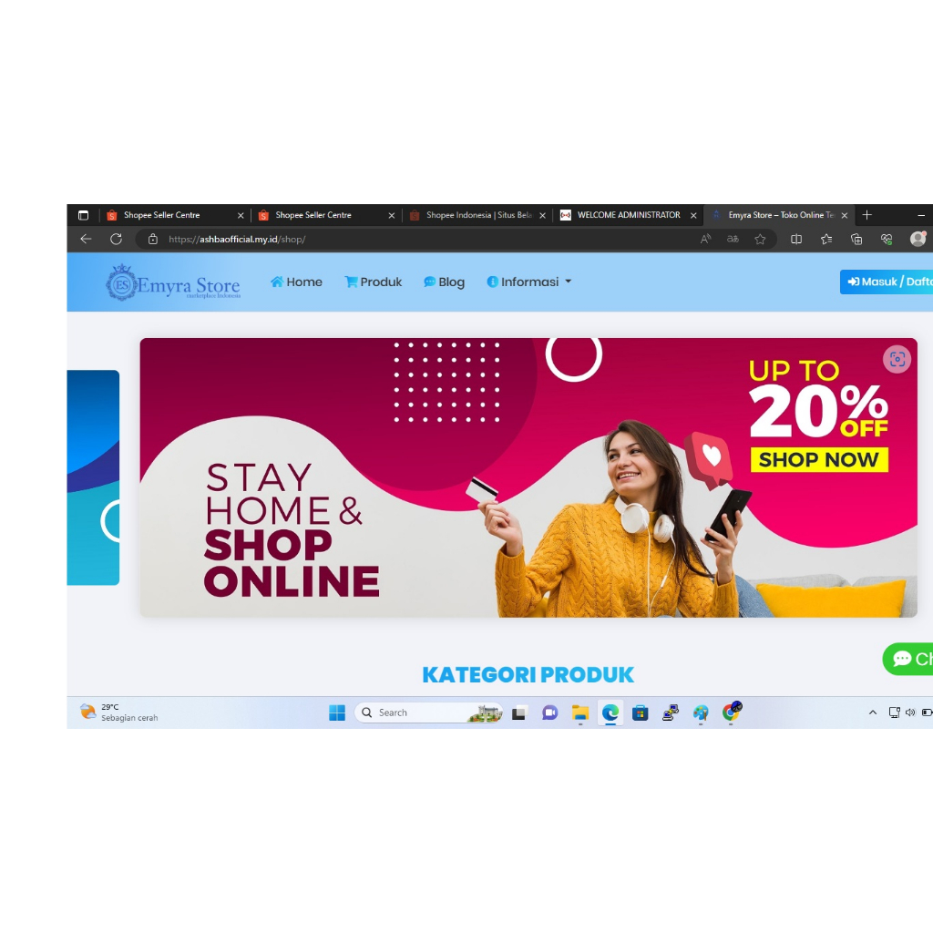 Jual Website Toko Online Store Pro | Shopee Indonesia