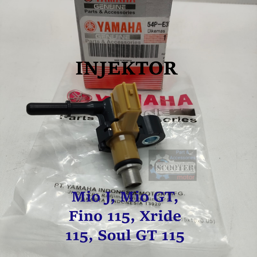 Jual Injektor assy 54P Mio J GT Soul Fino Xride 115 Yamaha kualitas original berfungsi dengan ...