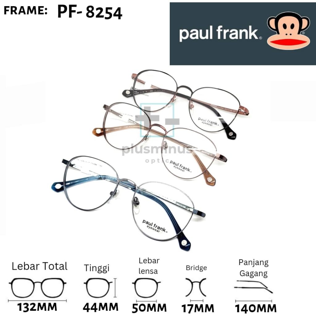 Jual Frame Kacamata Paul Frank 8254 (Paul Frank Original) | Shopee ...