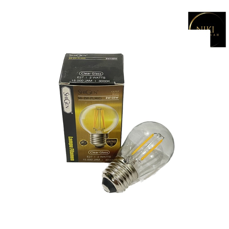 Jual Lampu Bulb Led Filamen Shigen SG 2W-FLM(C) | Shopee Indonesia