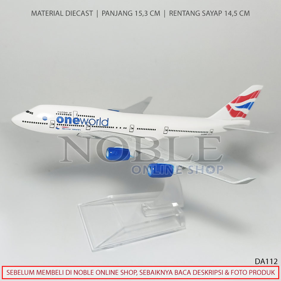 Jual PESAWAT ONE WORLD BRITISH AIRWAYS G-CIVP AIRPLANE DIECAST REPLIKA ...