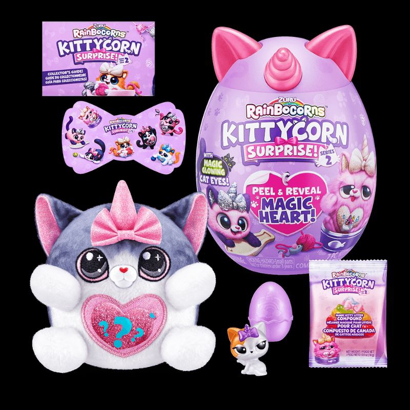 Jual Zuru Rainbocorns Kittycorn Surprise Doll Magic Heart Egg Surprise ...