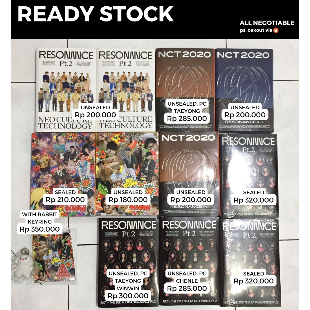 Jual SALE NCT, NCT 127, NCT DREAM ALBUM (NCT 2020 PAST FUTURE DEPARTURE ...
