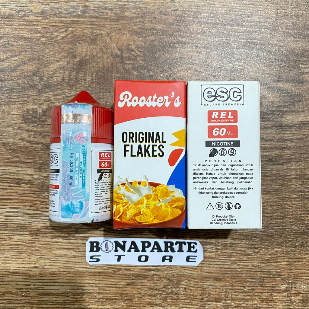 Jual Roosters 60ml Original Flakes Cereal Rooster 3MG Cukai 2023 ...
