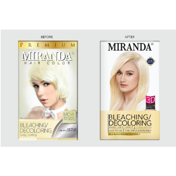 Jual miranda hair color / semir rambut / cat rambut 30ml (KEMASAN BARU ...