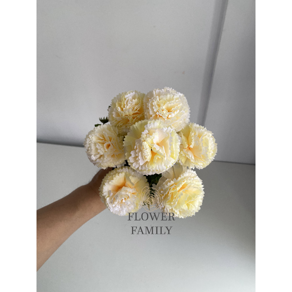 Jual Flower Family - [7 Cabang] Carnation Bulat / Bunga Palsu ...