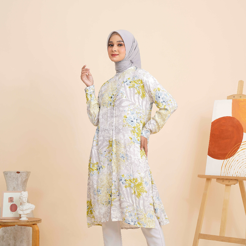 Jual LONG TUNIK RAYON VISCOSE PREMIUM BUSUI/TUNIK RAYON MOTIF TERBARU ...