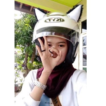 Jual Telinga Kucing Helm / Kuping Kucing Helm (Bahan Lembut & Empuk ...