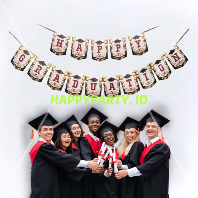 Jual BANNER HAPPY GRADUATION MOTIF TOGA | Shopee Indonesia