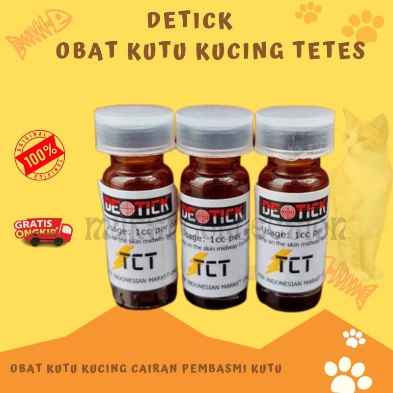 Jual OBAT KUTU KUCING TETES DETICK CAIRAN PEMBASMI KUTU KUCING | Shopee ...