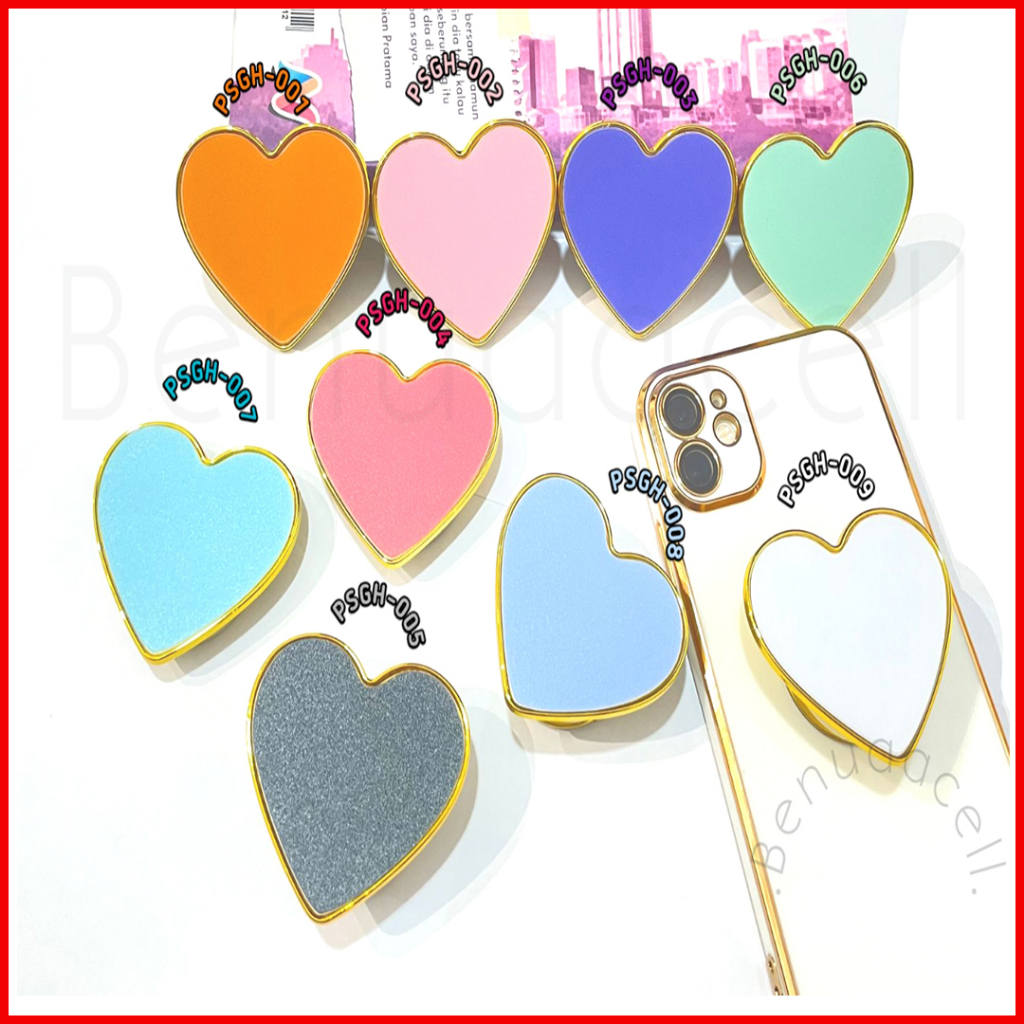 Jual GRIPTOK LOVE PLATING GOLD / PHONE HOLDER / POP SOCKET BULAT HP ...