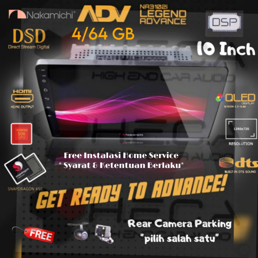 Jual Nakamichi NA-3102i ADV LEGEND ADVANCE Android 10 Inch Head Unit + Cam | Shopee Indonesia