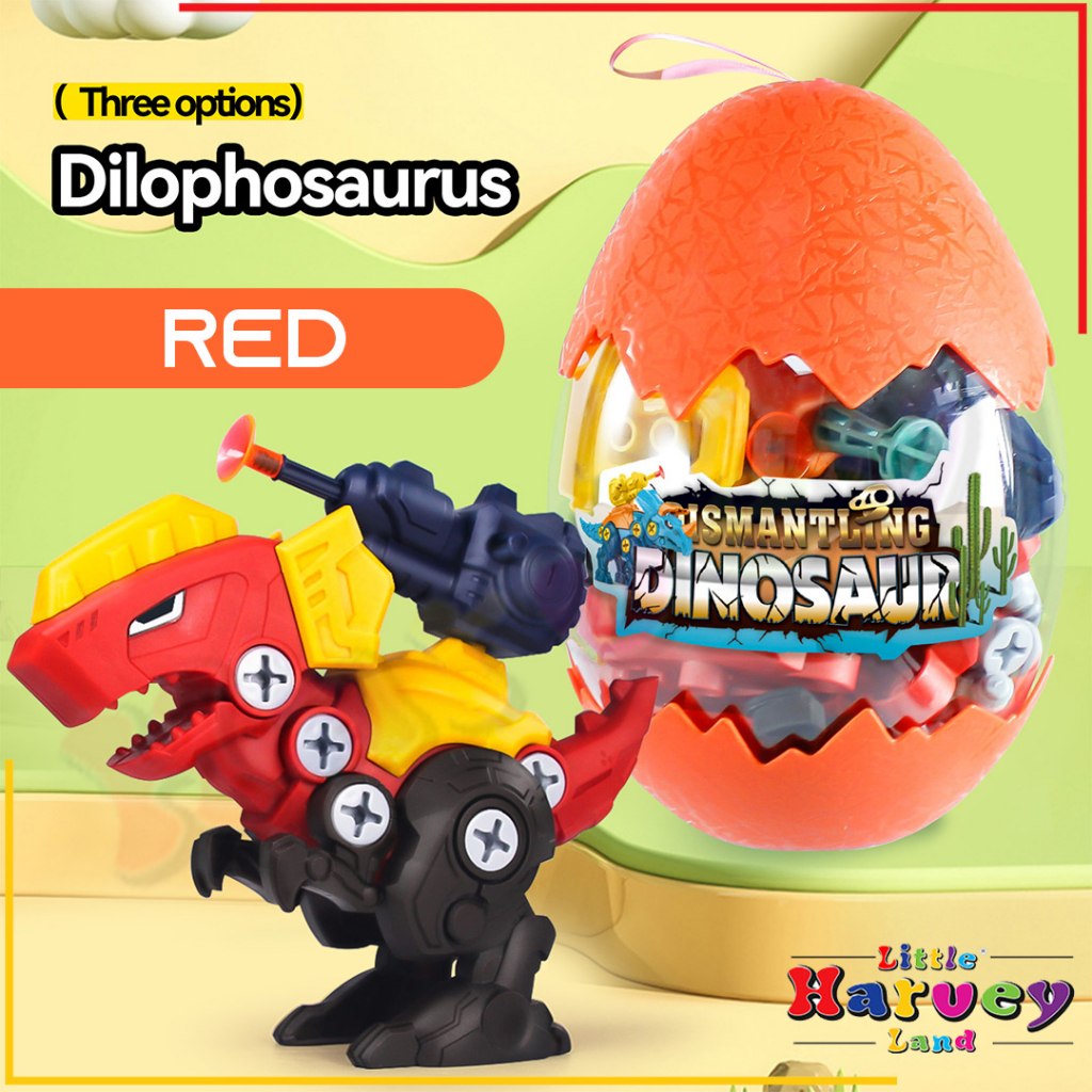 Jual Mainan Edukasi Telur Dino Merangkai DIY Dinosaurus + Peluncur ...