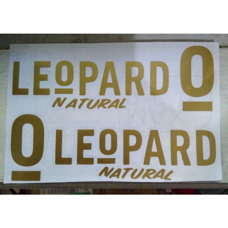 Jual stiker LEOPARD helm full face, model cutting, kanan dan kiri ...