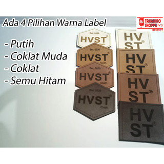 Jual Label Kulit Sintetis Custom Grafir I Tag Kulit Imitasi I Brand ...