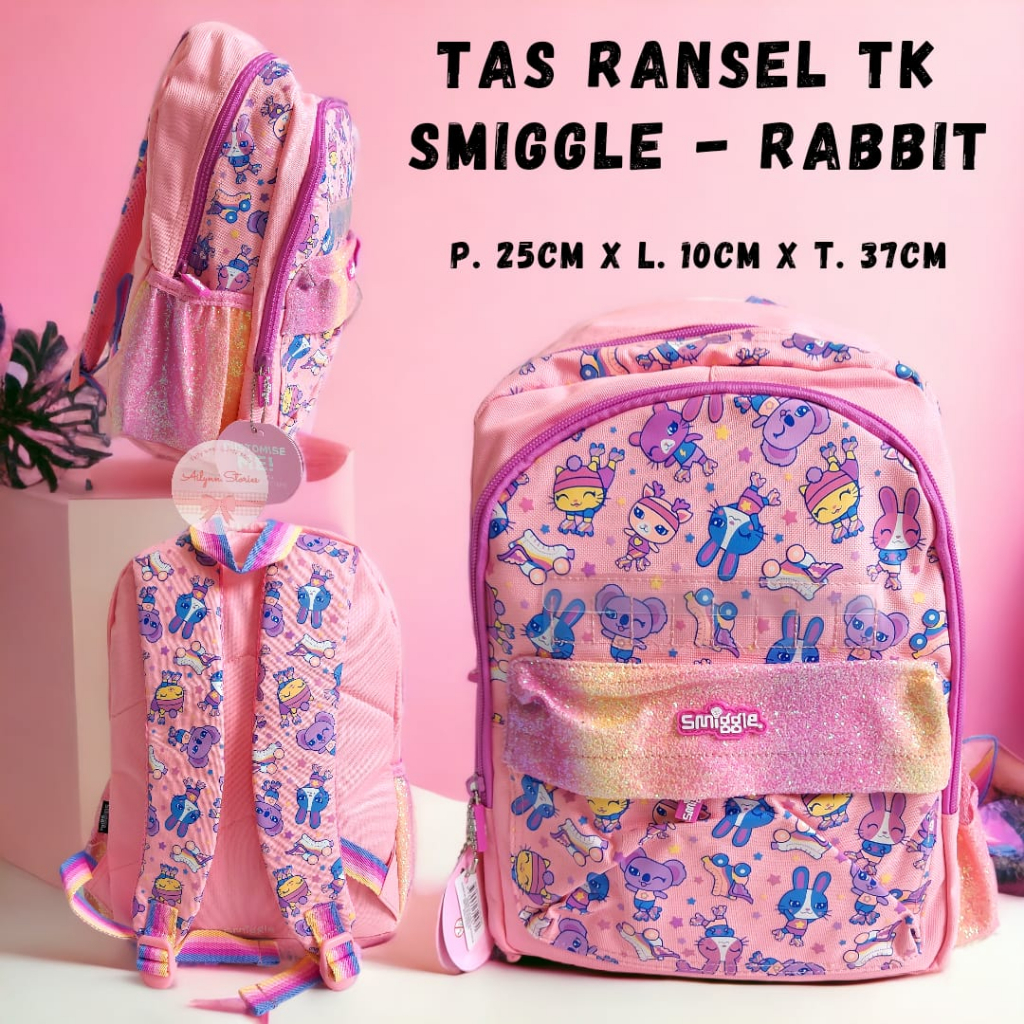 Jual Tas Ransel Anak TK smiggle boneka koala / Astronot / Dino / Rabbit ...