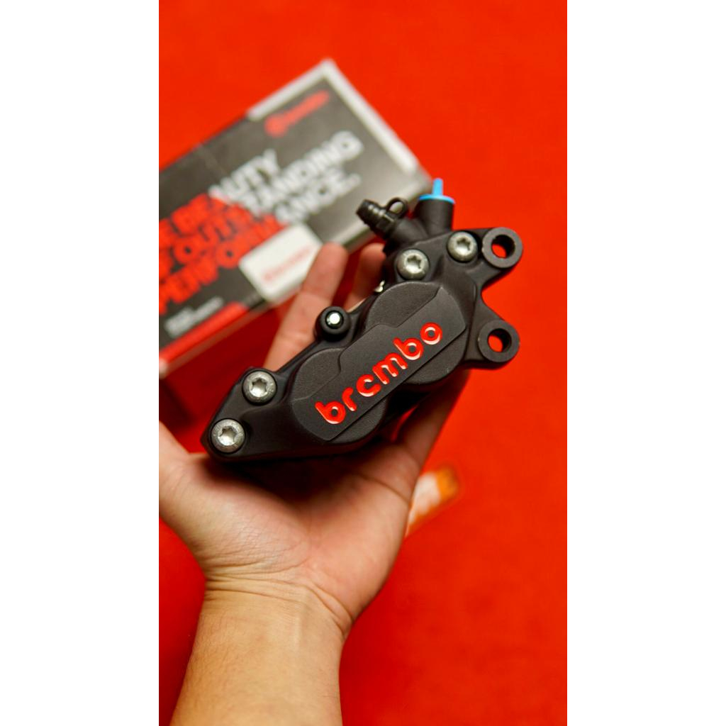 Jual TERMURAH! Kaliper Brembo 4 P 4 Piston Original Italy Kanan / Kiri Warna Hitam Black / Abu ...