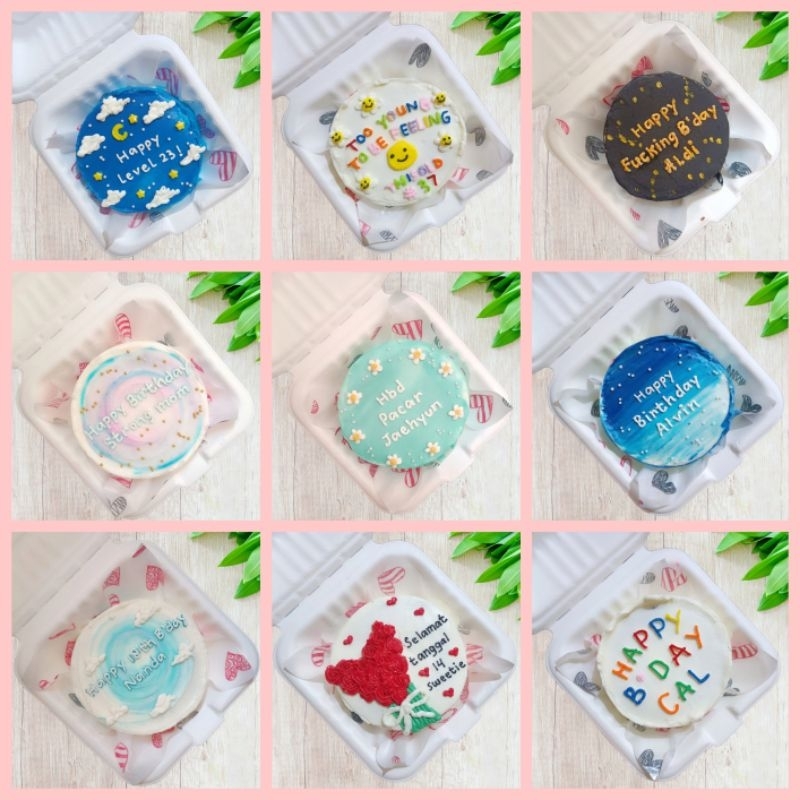Jual bento cake/Korean cake box/kue ulang tahun | Shopee Indonesia
