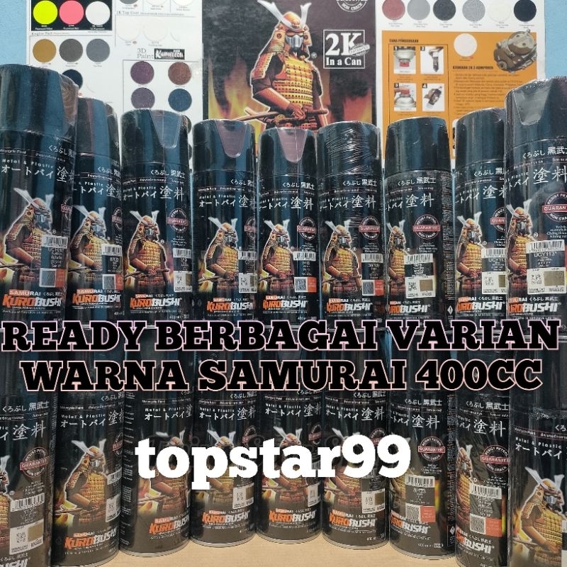 Jual Pilok Pilox Cat Semprot Samurai Ready Berbagai Warna Merah Kuning Hijjau Putih Hitam Biru ...