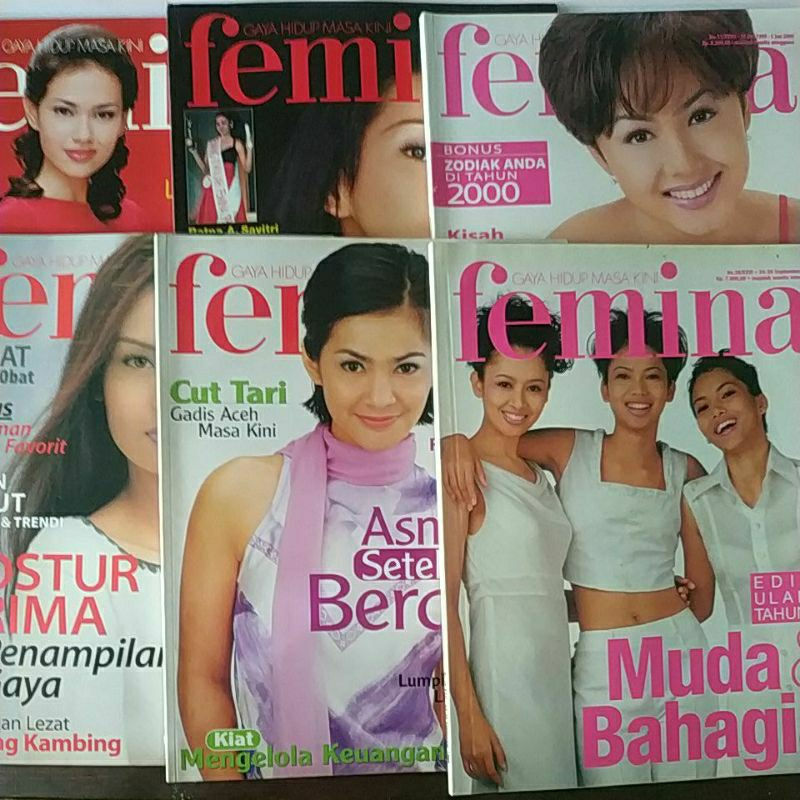 Jual Majalah Femina jadul seri 2 era tahun 2000 an | Shopee Indonesia