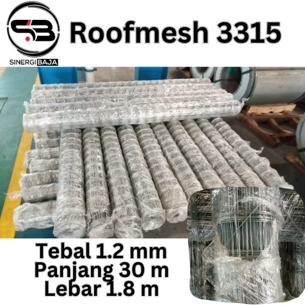 Jual Roofmesh 3315 - Kawat Atap Insulasi Penyangga Aluminium Tebal 1,2 ...