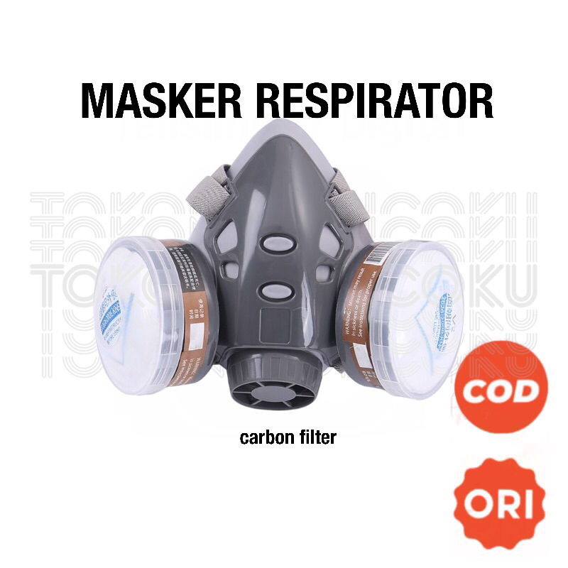 Jual [ 100% ORIGINAL - 1305star .sply ] carbon filter Masker Gas ...