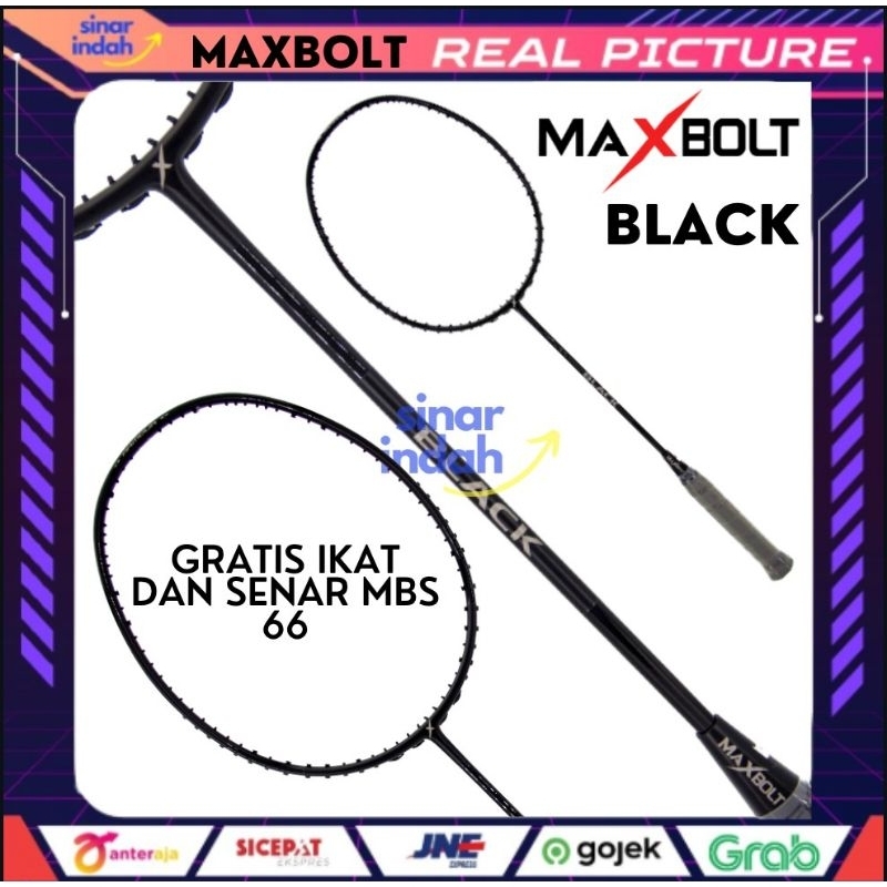 Jual Raket Badminton Maxbolt Black Original Bulutangkis | Shopee Indonesia