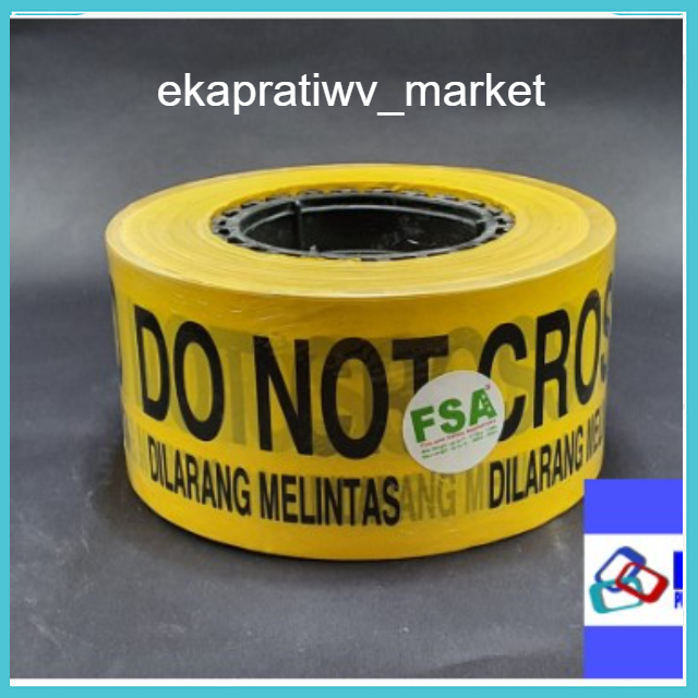 Jual Safety Line Tulisan DO NOT CROSS Police Line Pembatas Proyek 3 ...