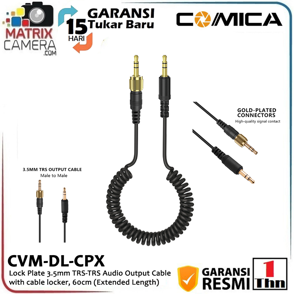 Jual COMICA CVM-DL-CPX Lock Plate 3.5mm TRS-TRS Audio Output Cable ...