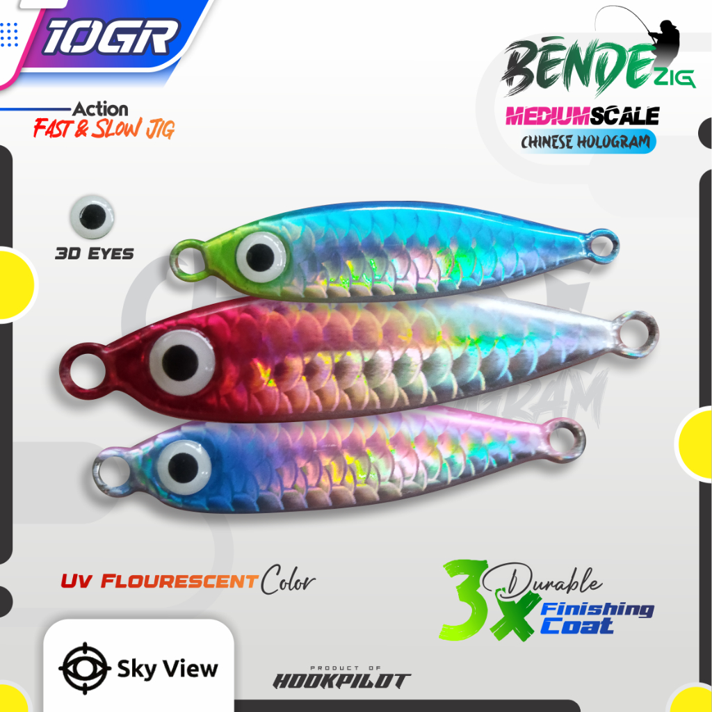 Jual Umpan Micro Jig 10 gram HOOKPILOT BENDEZIG Mikrojig 10g 10gr 10 g 10 gr 10gram Metal Jig ...